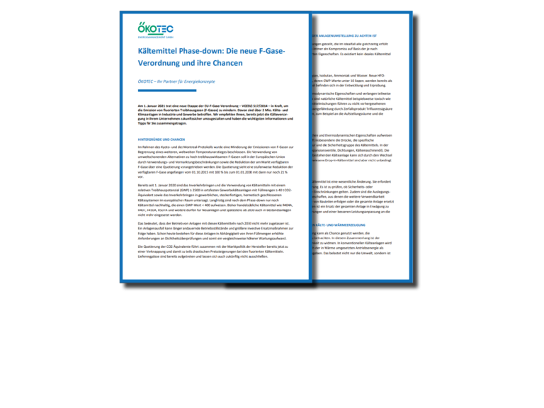 Refrigerant phase-down: The F-Gas regulation - ÖKOTEC