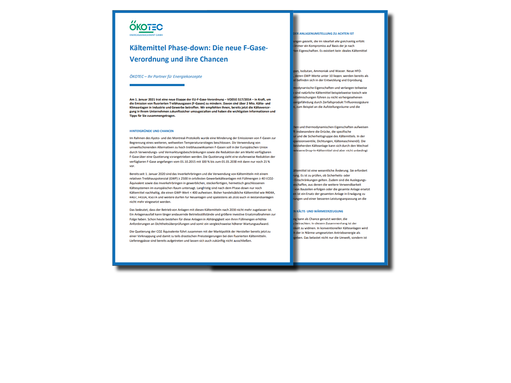 Refrigerant phase-down: The F-Gas regulation - ÖKOTEC
